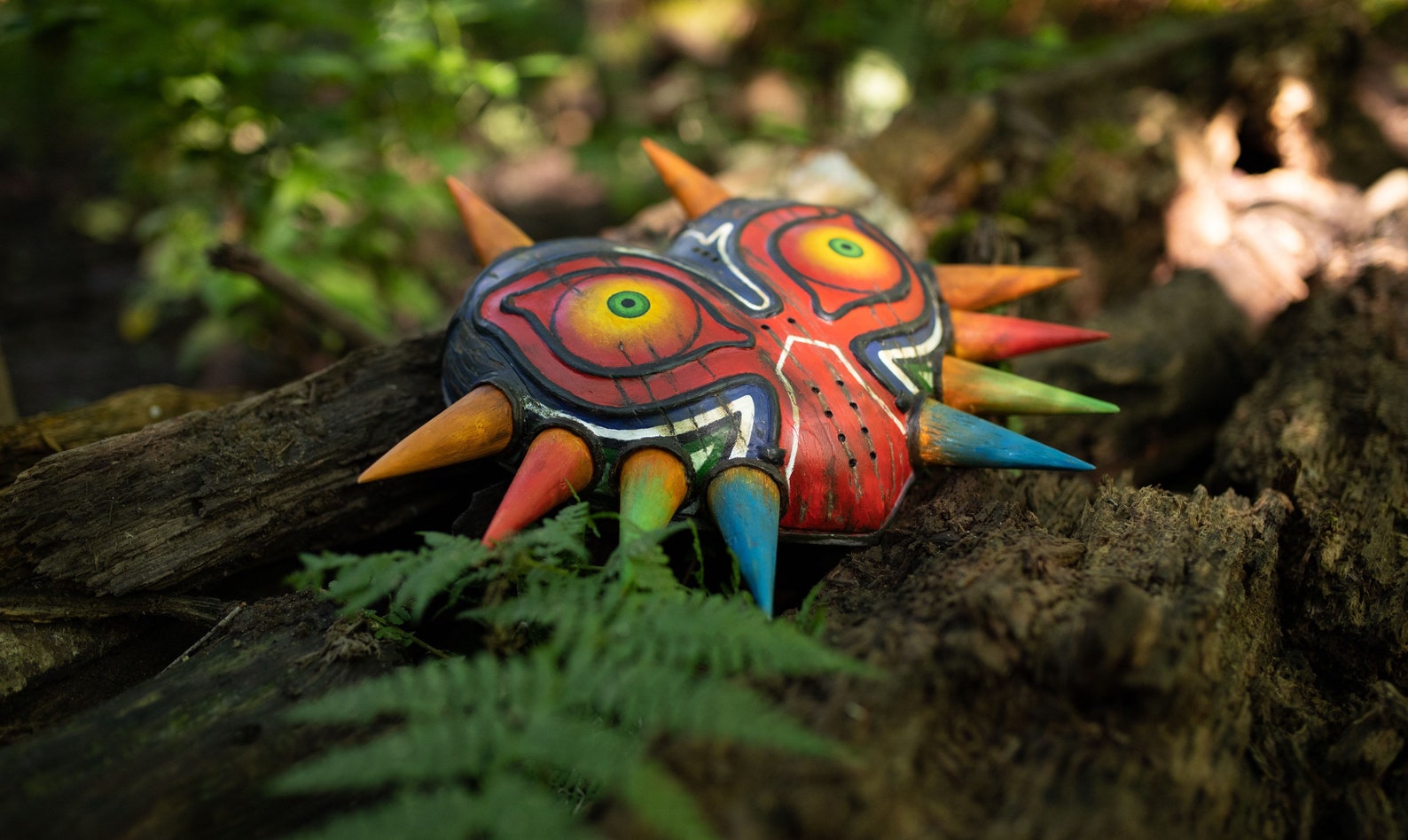 Majora's Mask Wooden Replica Hand Carved // The Legend of | Etsy