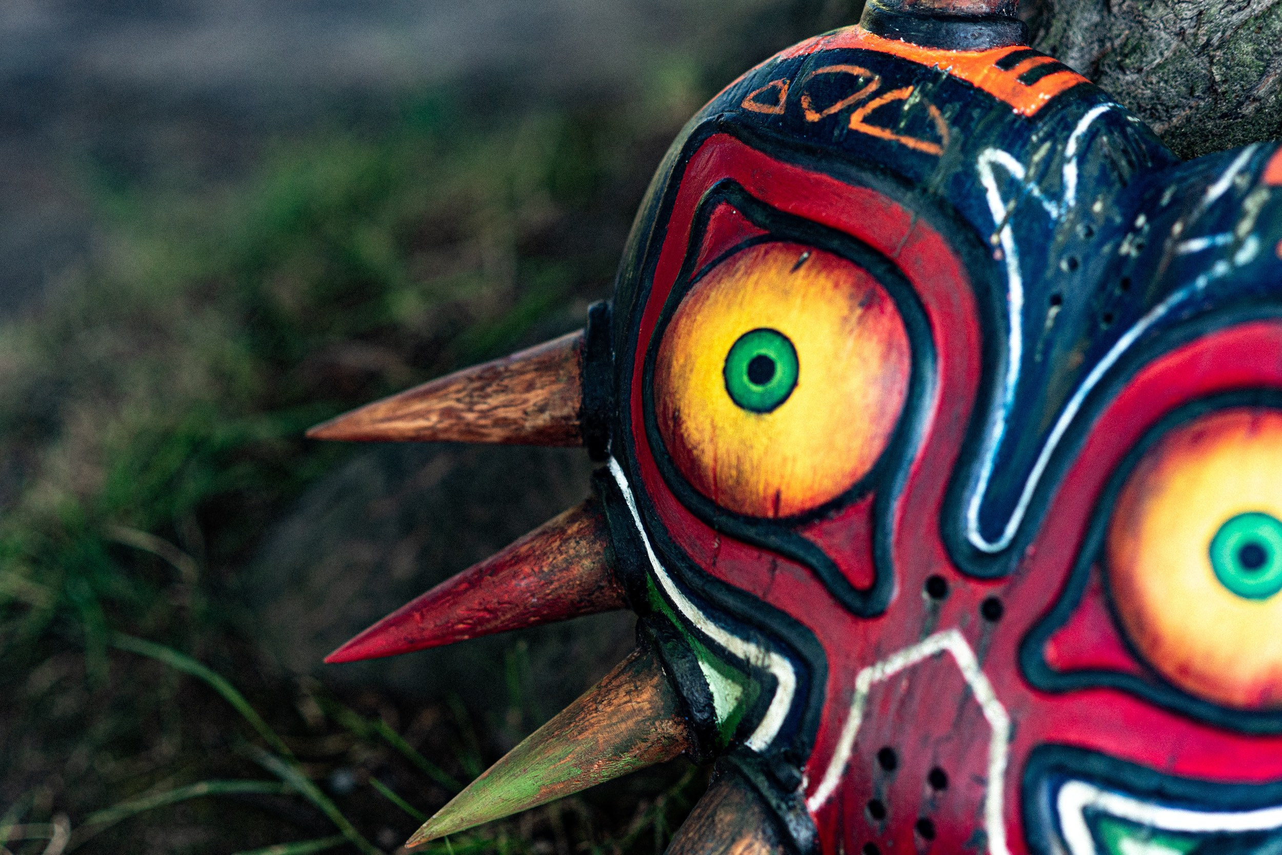 Majora's Mask Wooden Replica Hand Carved // The Legend of | Etsy