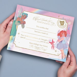 Official Tooth Fairy Lost Tooth Certificates - Etsy