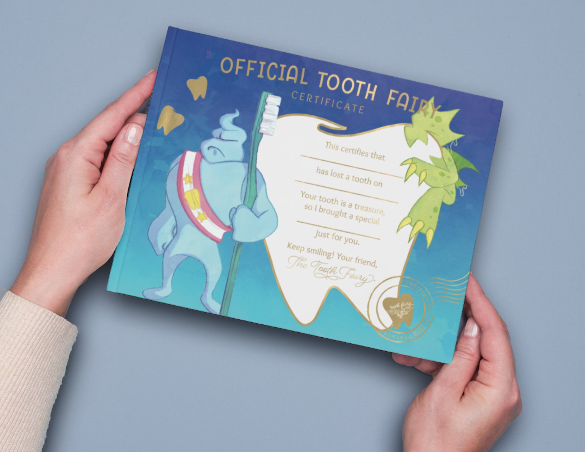 Official Tooth Fairy Lost Tooth Certificates - Etsy