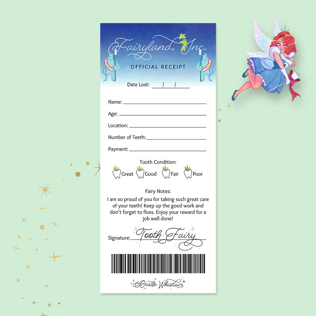 Official Fairyland Lost Tooth Receipt mouth Guards - Etsy