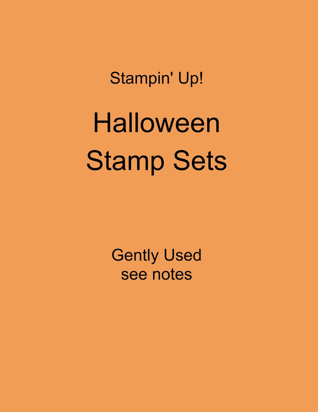 Stampin' Up! Halloween Stamp Sets Gently Used - Etsy