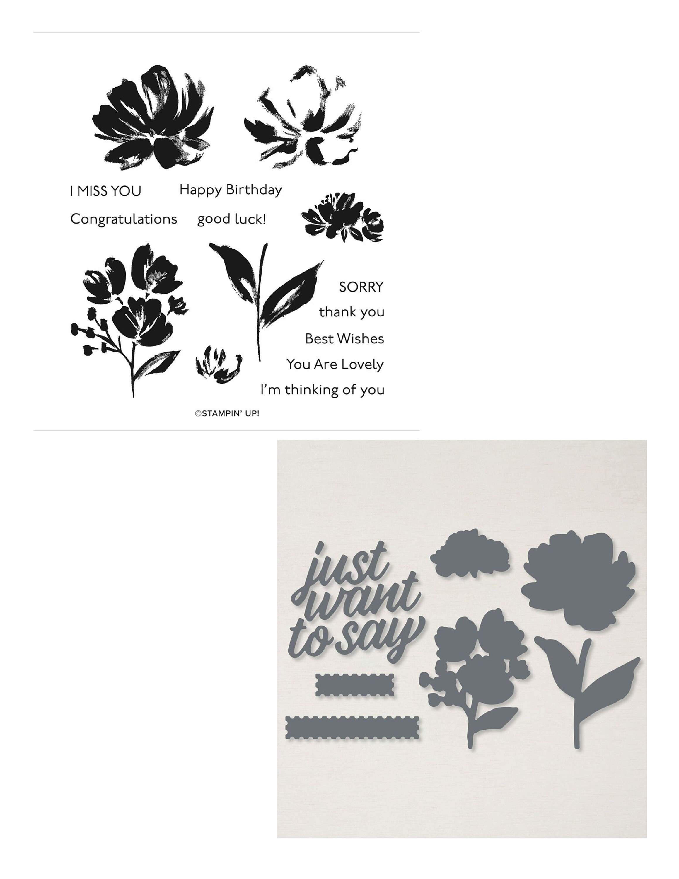 Stampin up Photopolymer Stamp Sets and Dies New and Gently Used Your ...