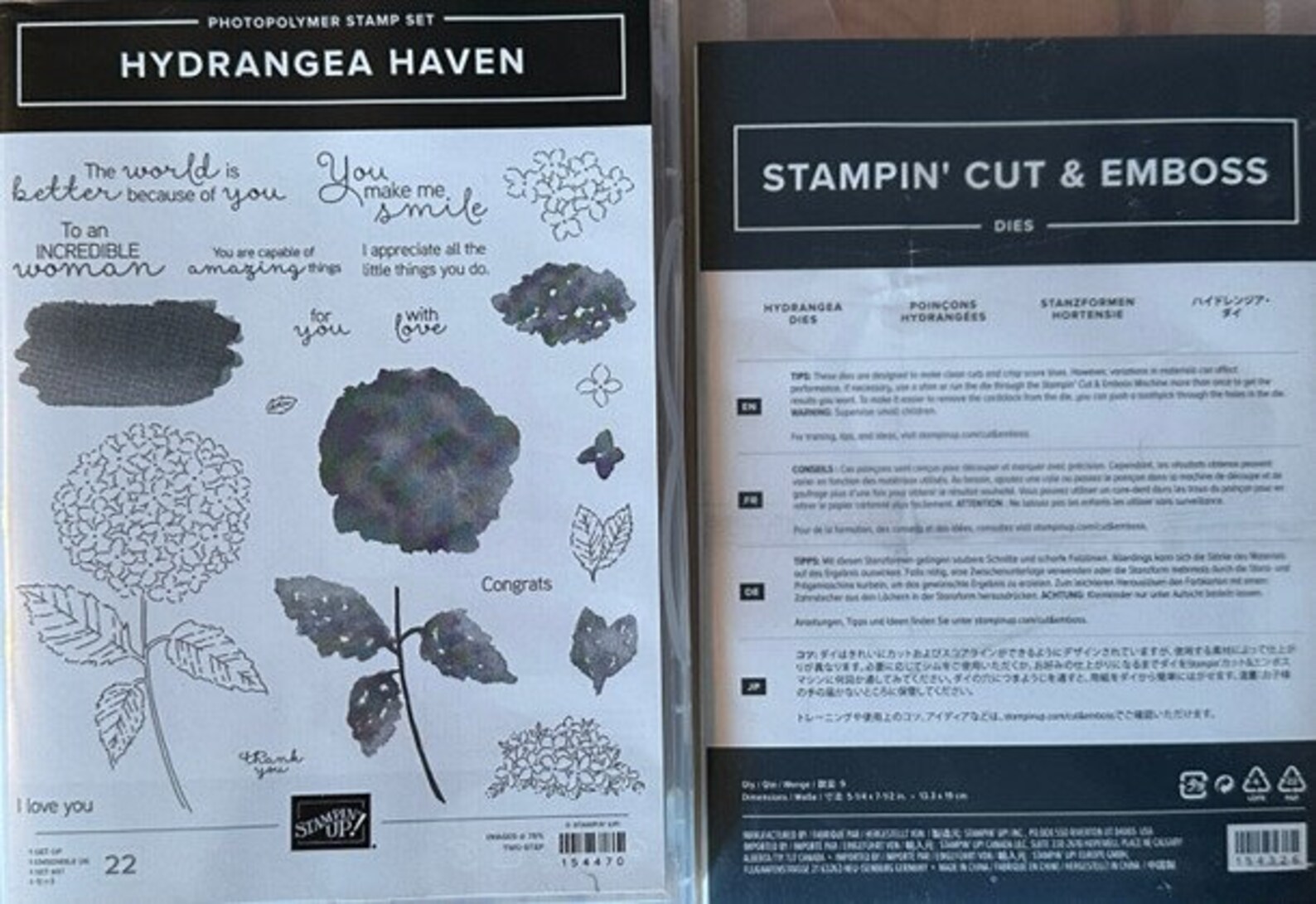 Stampin up Photopolymer Stamp Sets and Dies New and Gently - Etsy