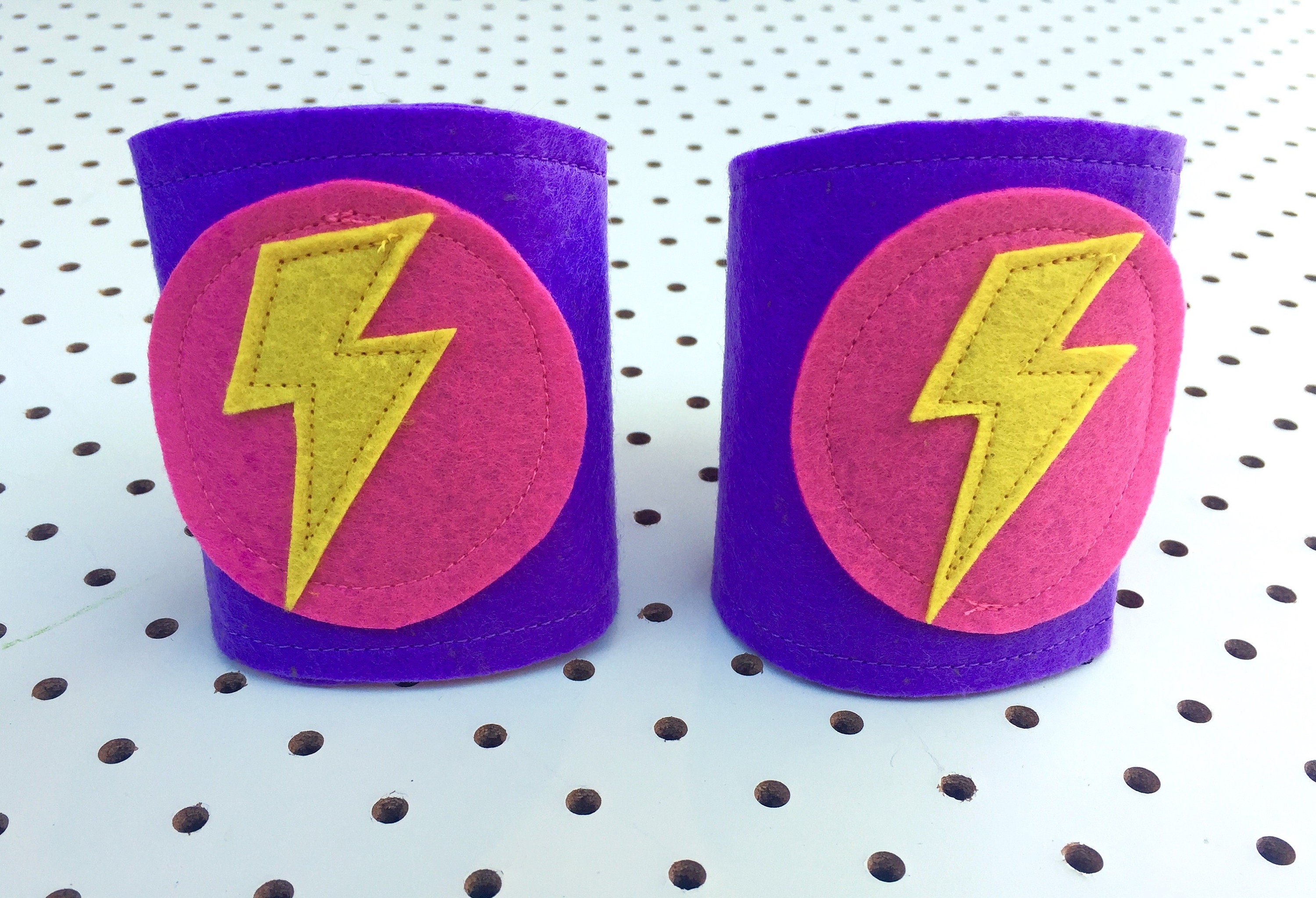 Superhero Cuffs Lightning Bolt - Etsy