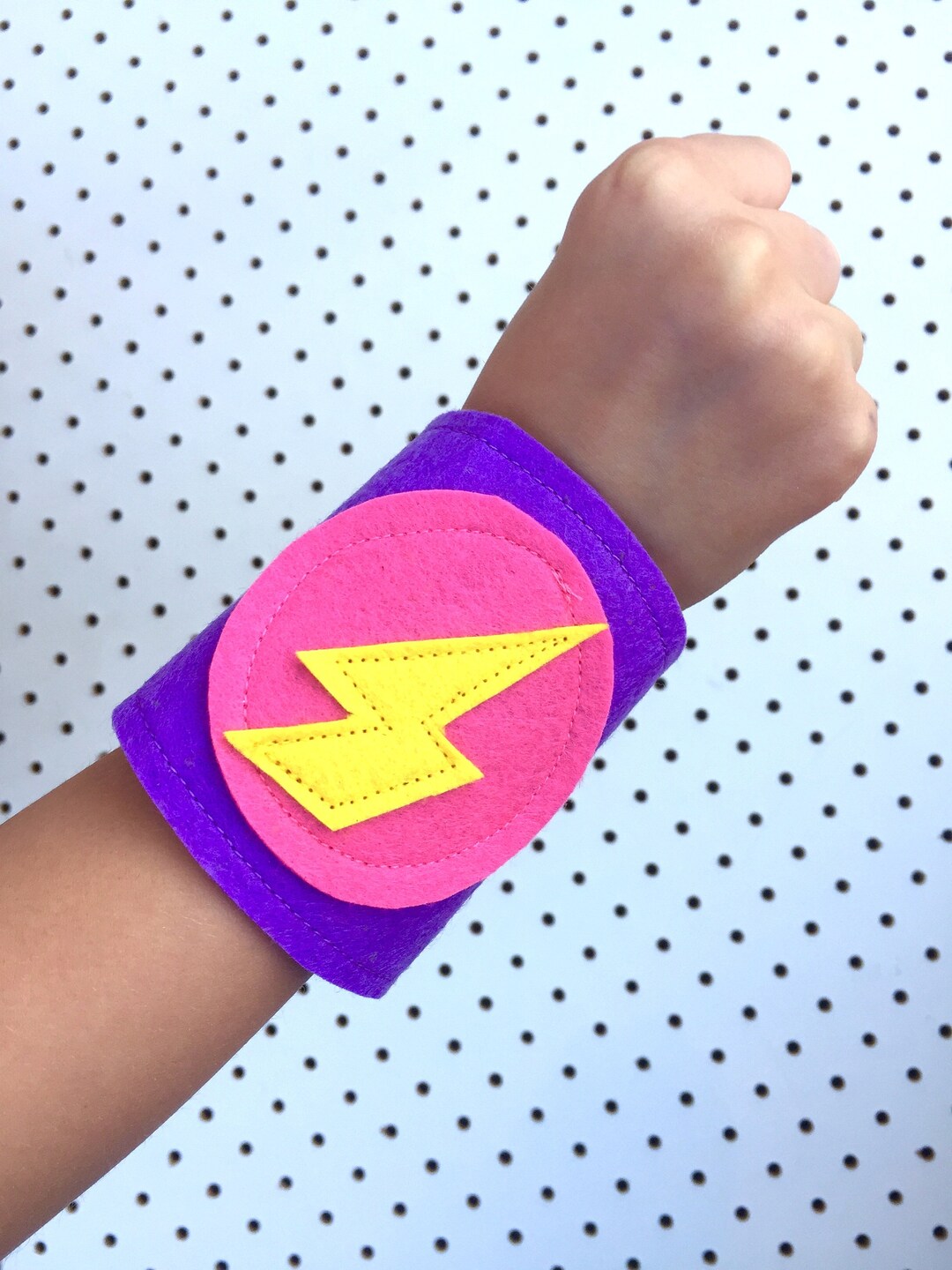 Superhero Cuffs Lightning Bolt - Etsy