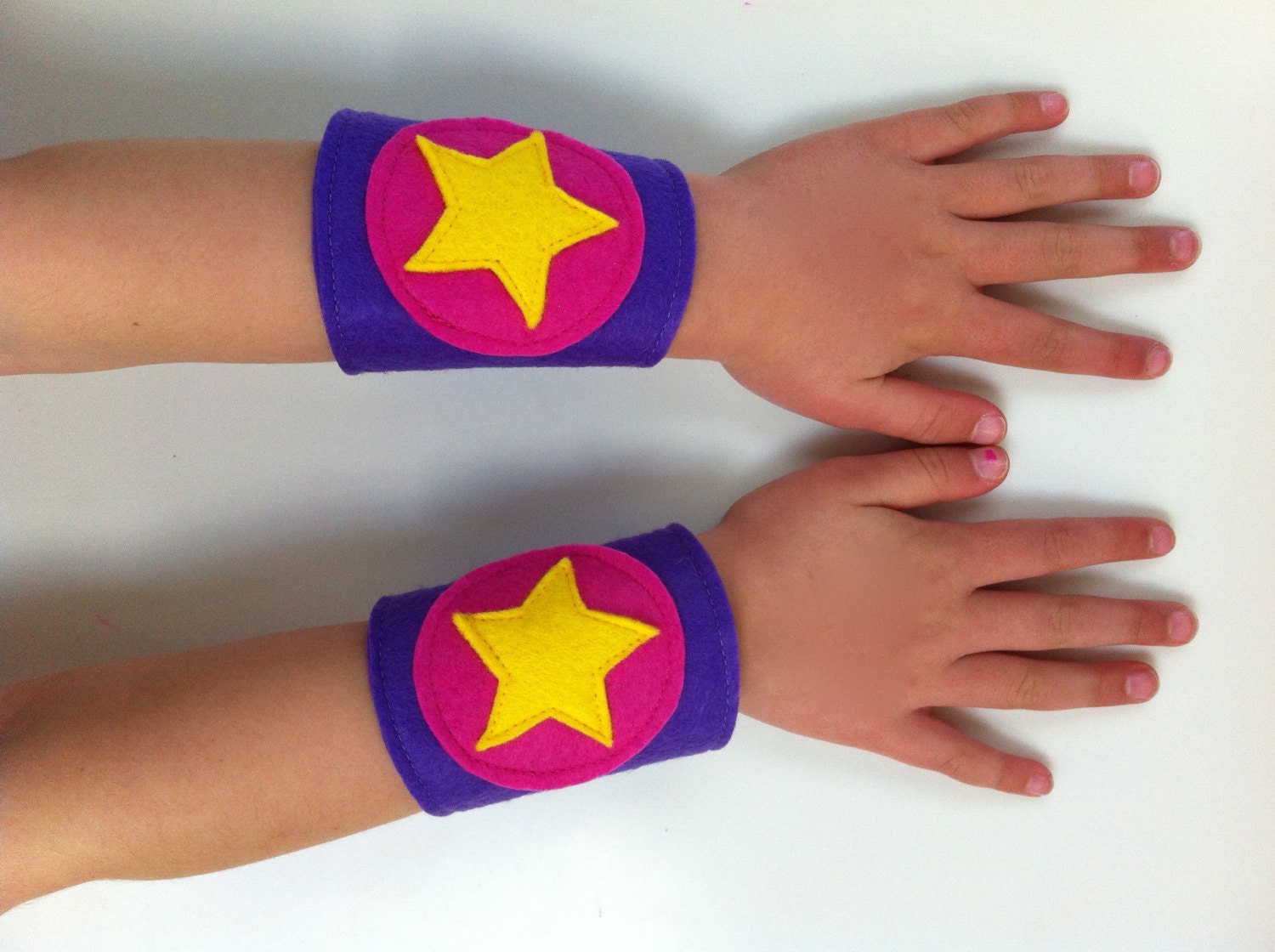 Handmade Felt Superhero Cuffs: Kids Costume Accessory - Etsy