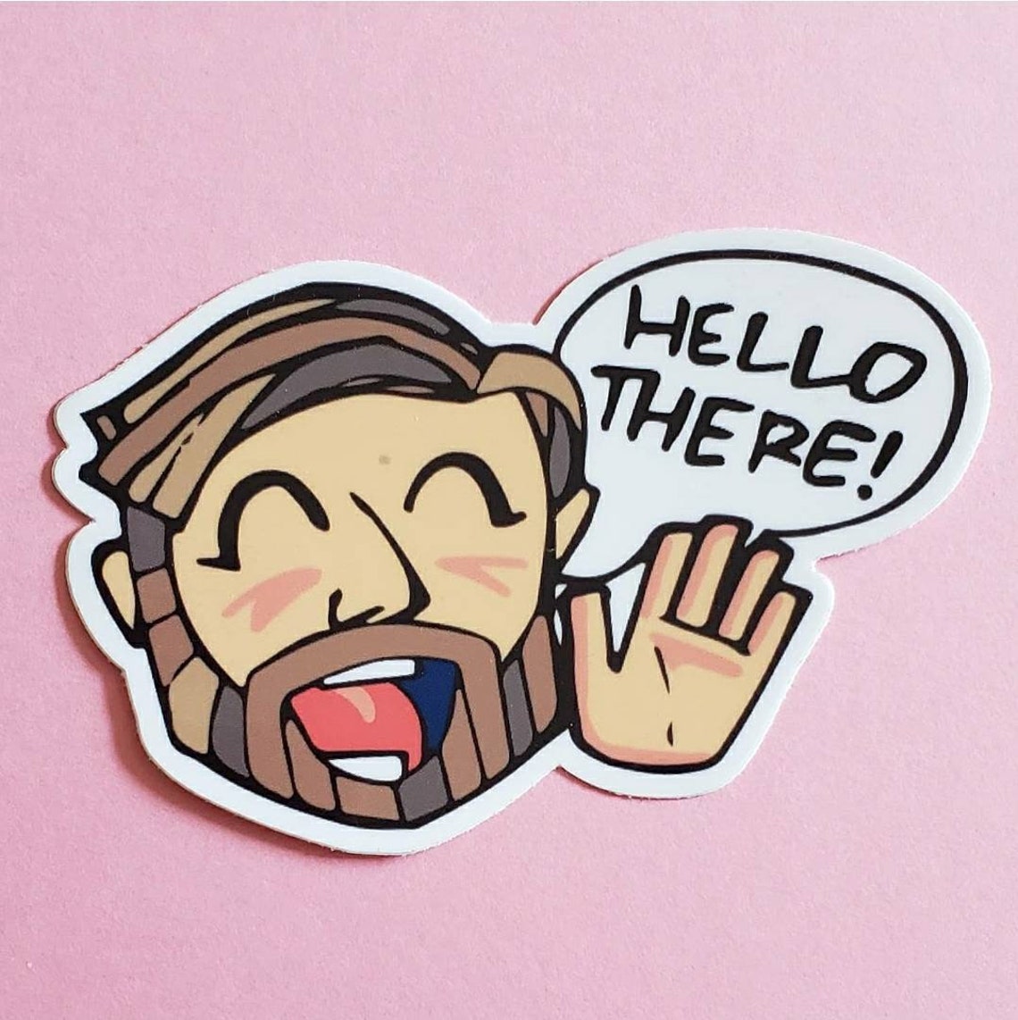 Hello There! Obi-wan Meme Sticker - Etsy