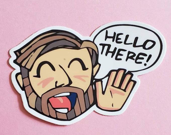 Hello There! Obi-wan Meme Sticker - Etsy