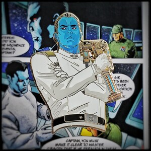 Thrawn With Kalikori Enamel Pin - Etsy