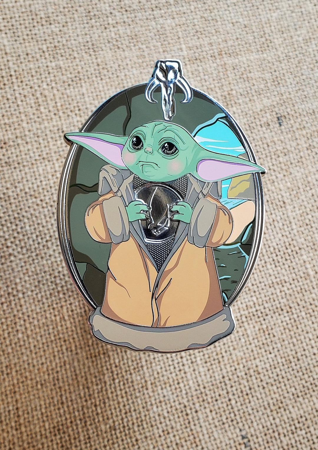 Grogu With Signet Enamel Pin - Etsy