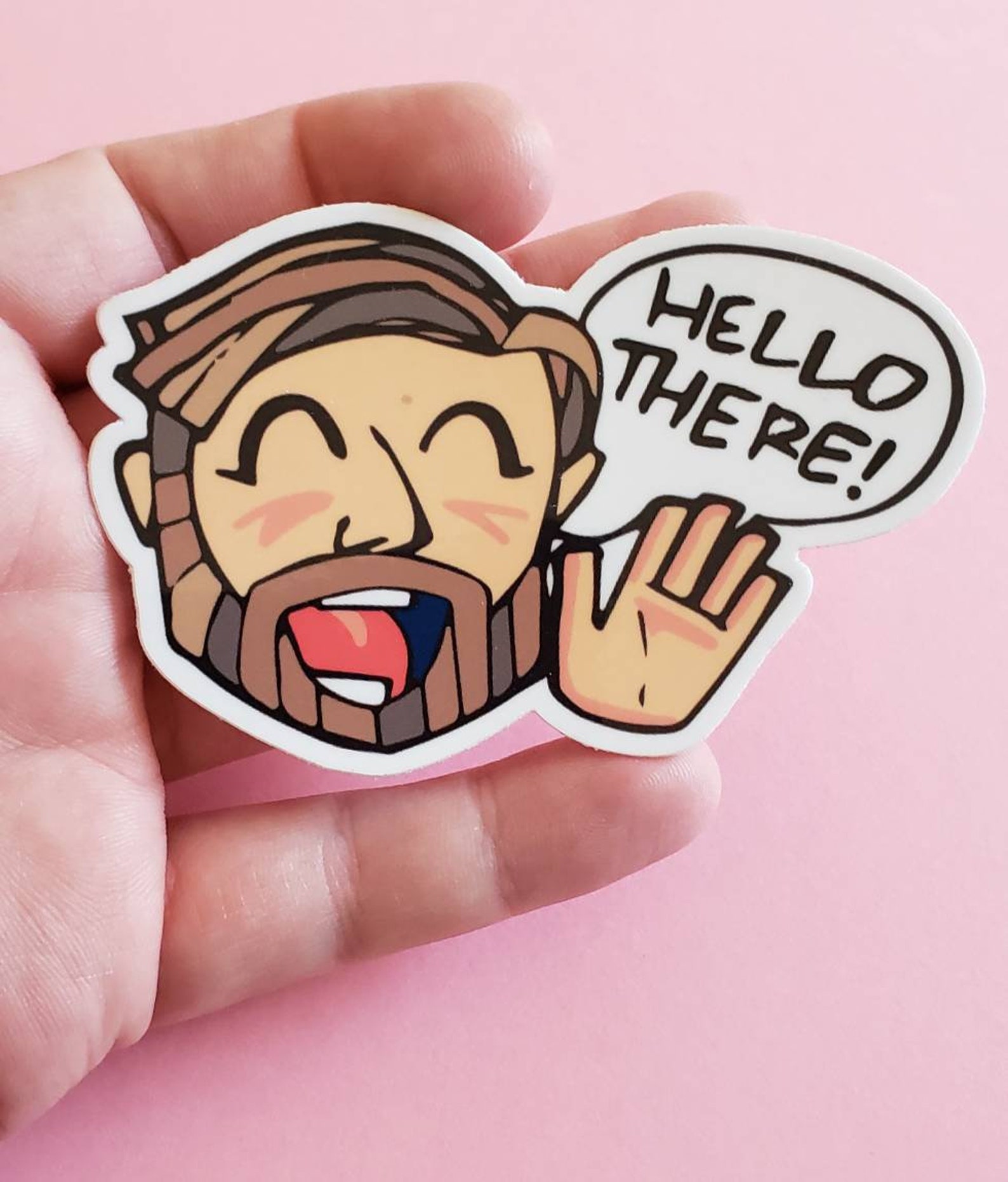 Hello there Obi-Wan meme Sticker | Etsy
