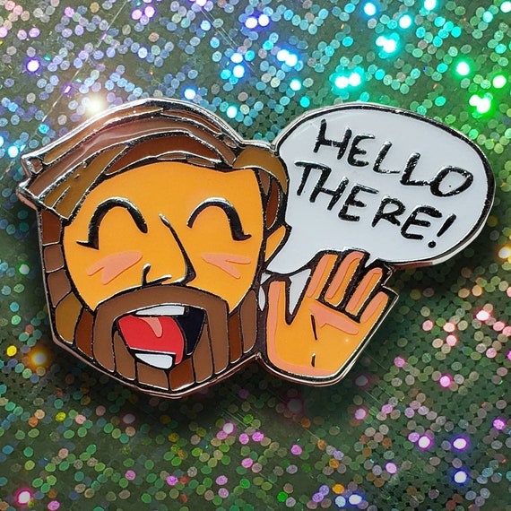 Hello There Obi Wan Meme Pin | Etsy