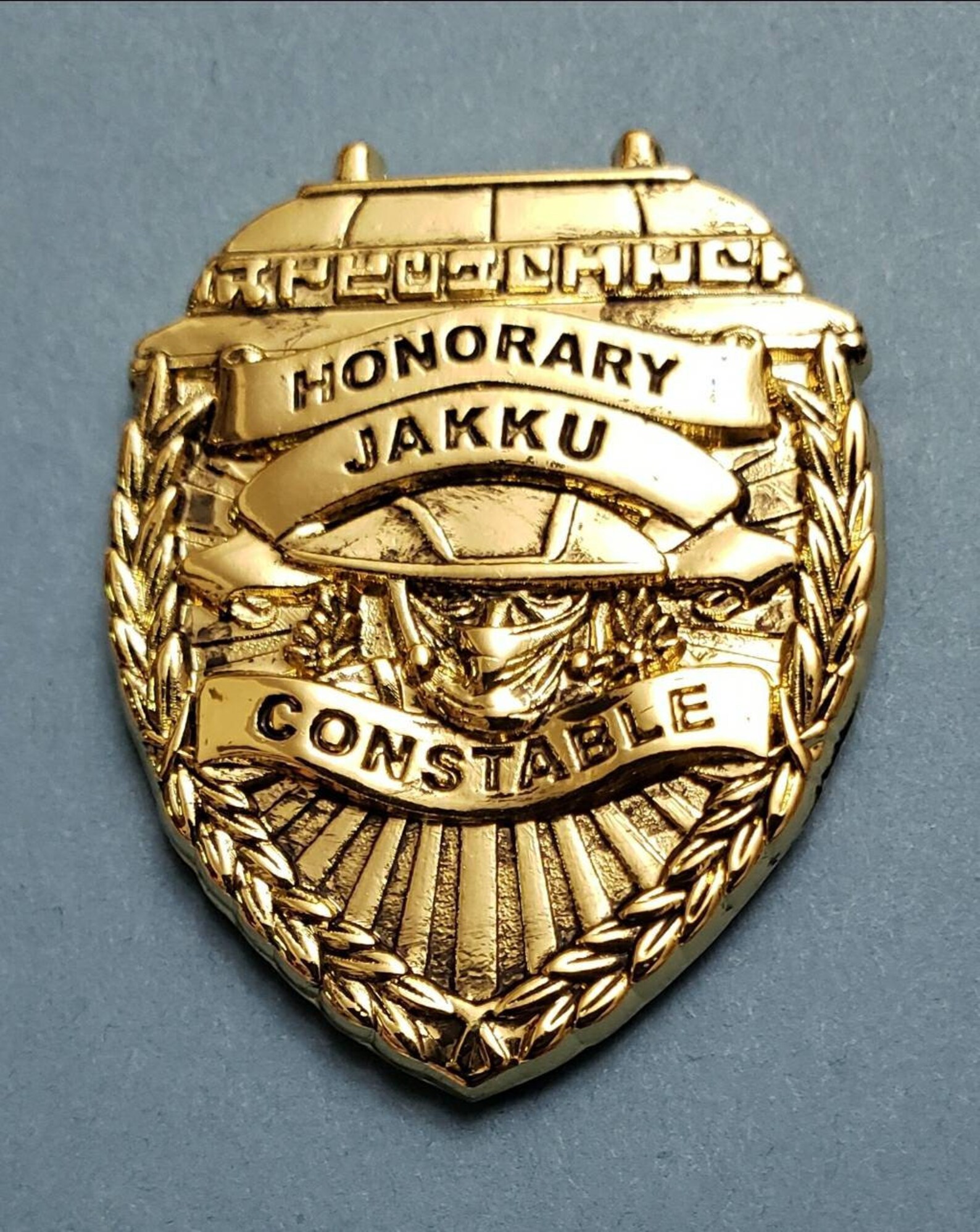 Honorary Constable Zuvio Brass Badge Pin - Etsy