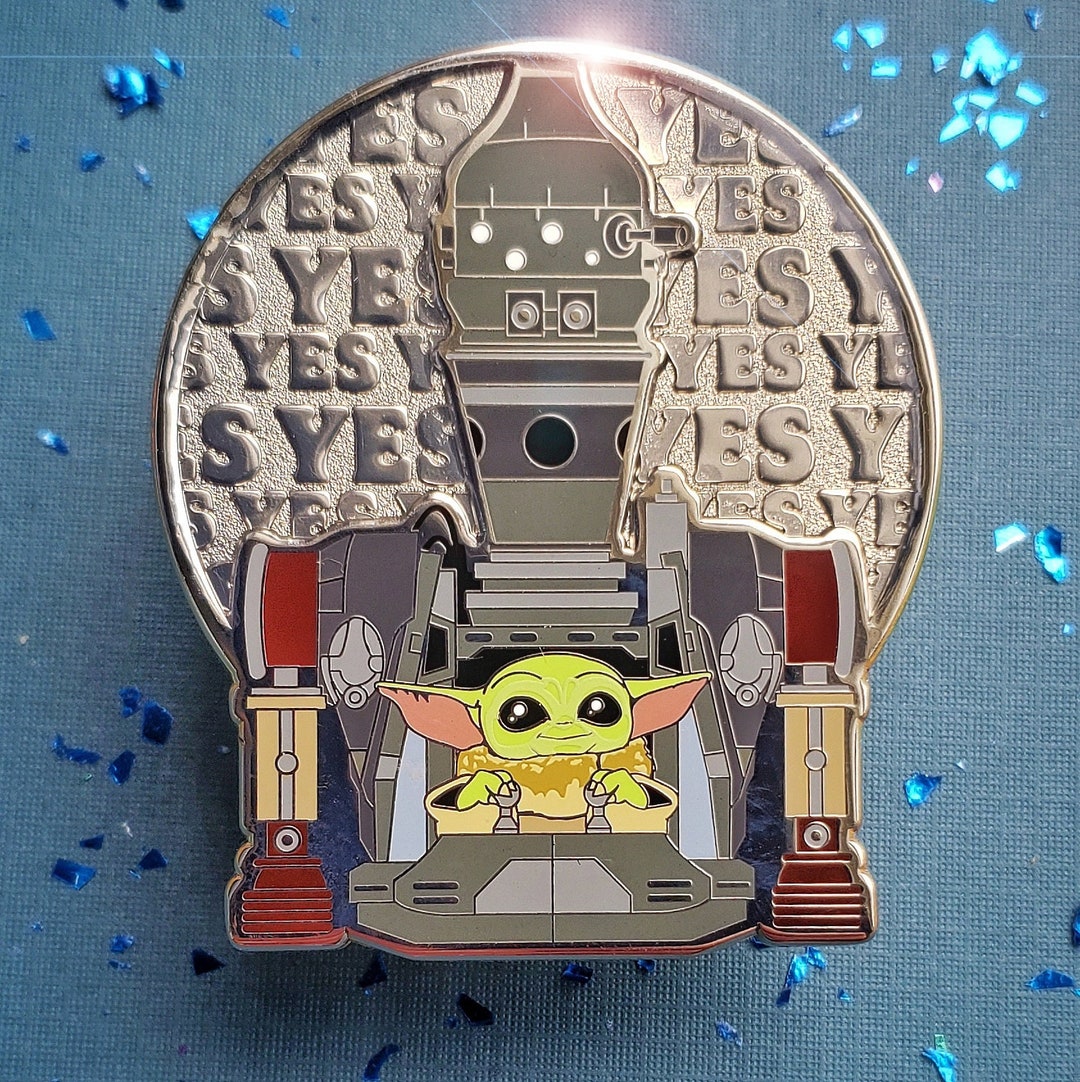 IG-12 and Grogu "yes!" Pin - Etsy