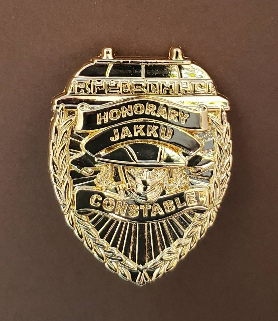 Honorary Constable Zuvio Brass Badge Pin - Etsy