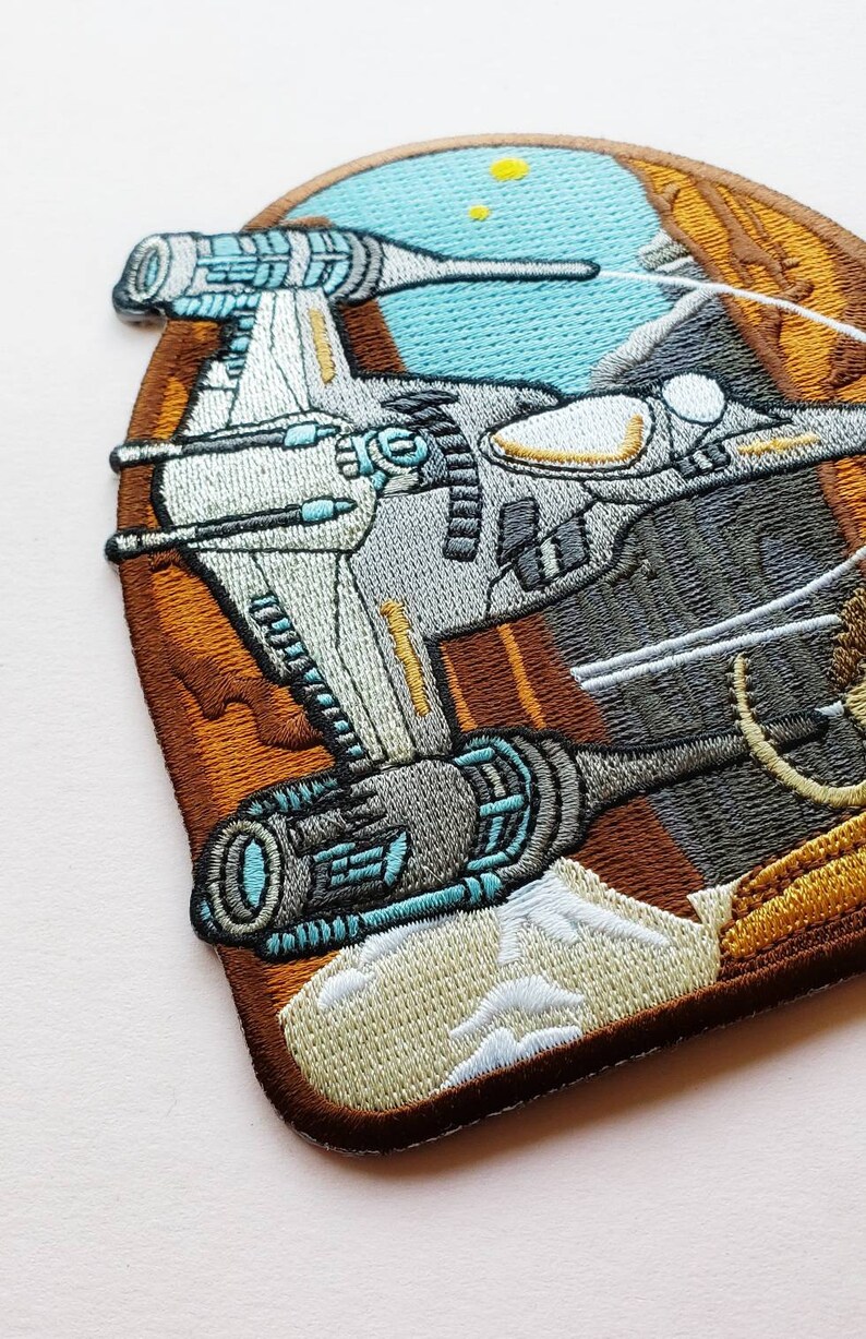 Mandalorian Hot Rod Embroidered Patch - Etsy