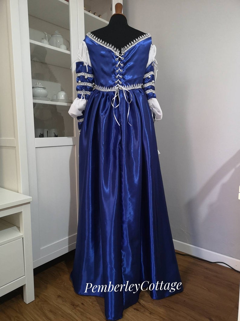 Renaissance Dress Lucrezia Borgia Satin Version Etsy