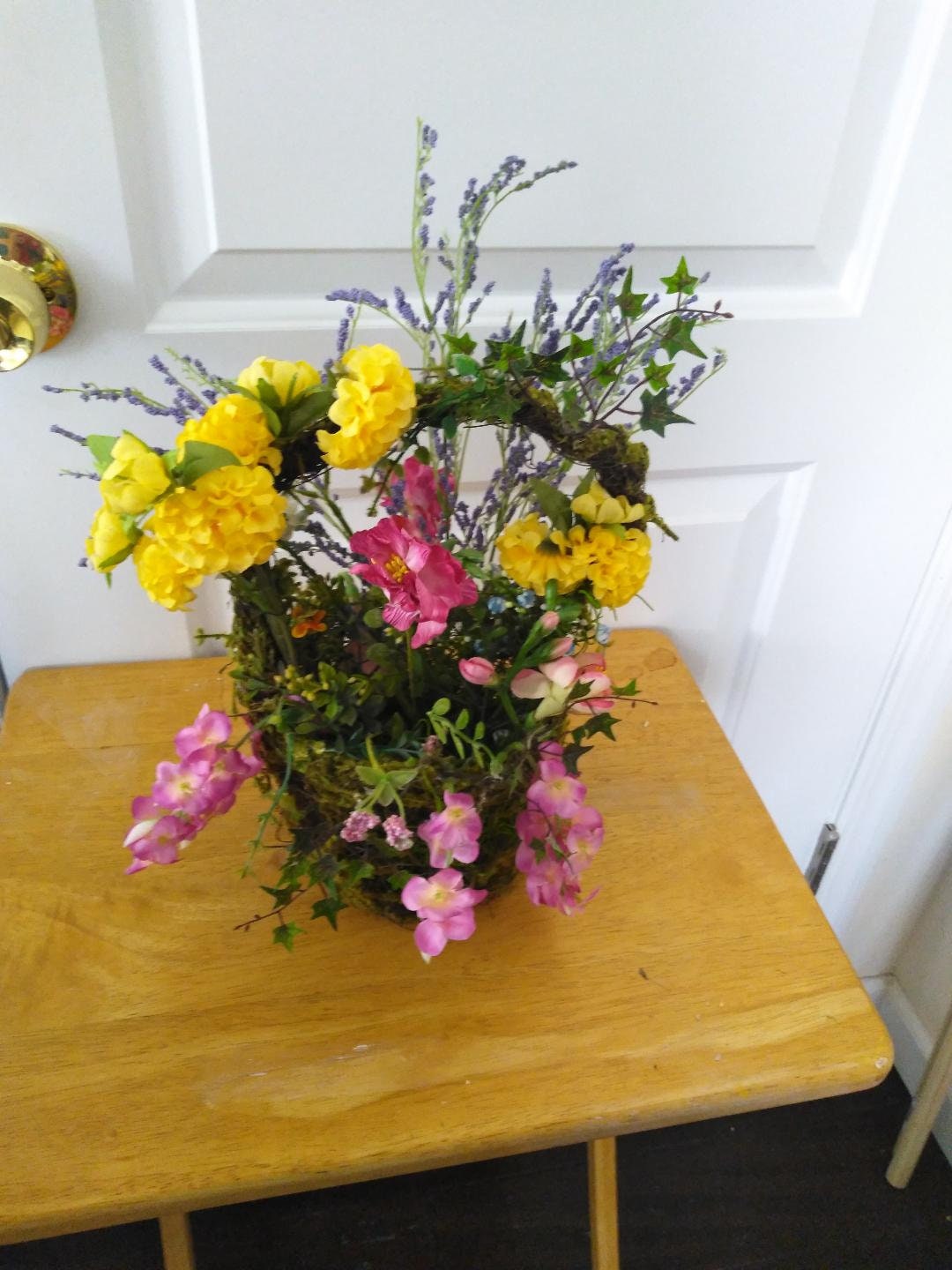 Floral Branch Basket - Etsy