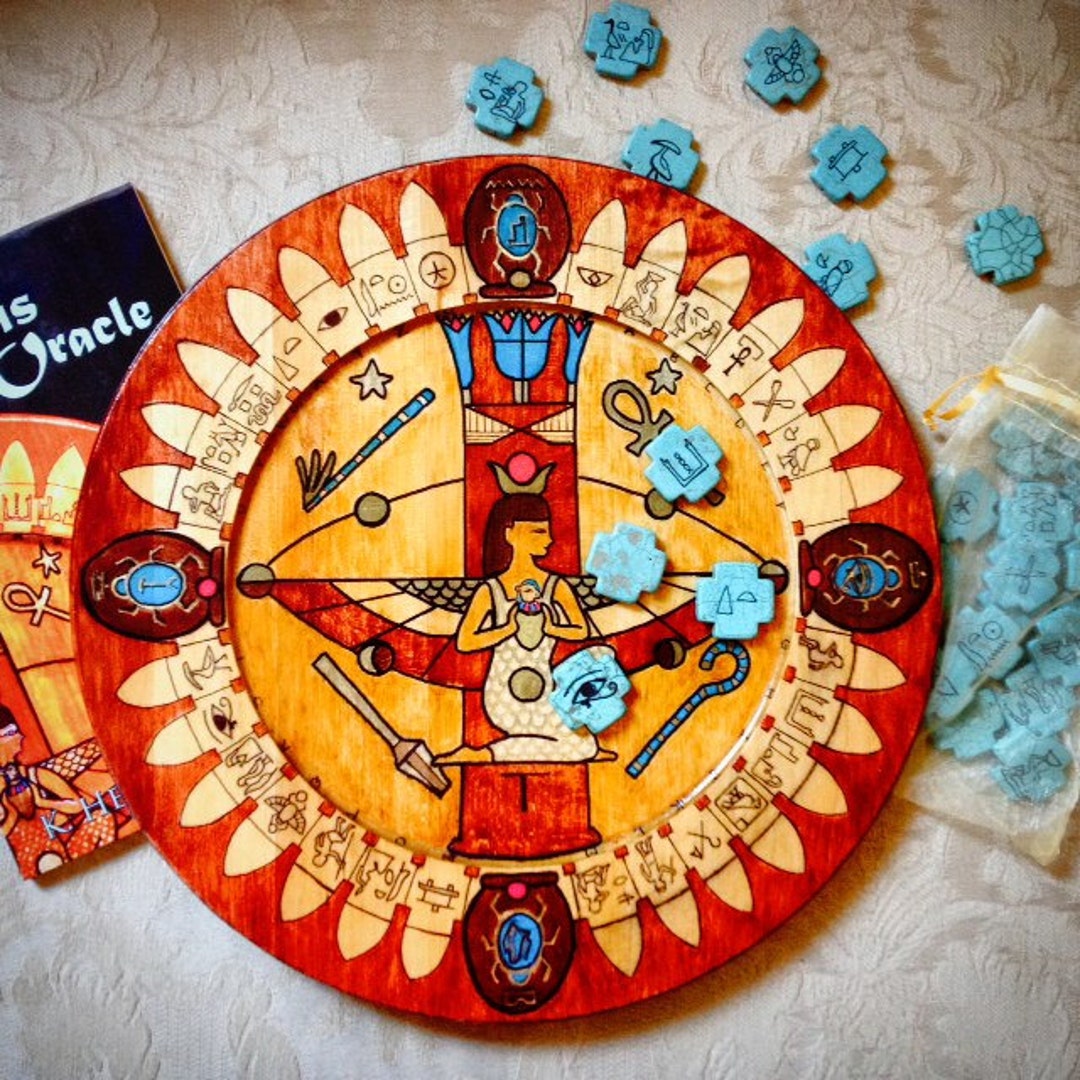 The Isis Oracle: Divination Plate and Speaking Stones - Etsy