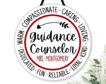 Personalized Counselor Door Sign - Etsy