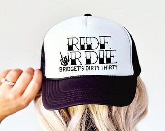 Ride or Die Brown & Tan Foam Trucker Hat - Etsy