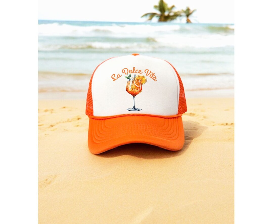 Spritz Theme Hats | Aperol Spritz Bachelorette Trucker Hats | Spritz ...