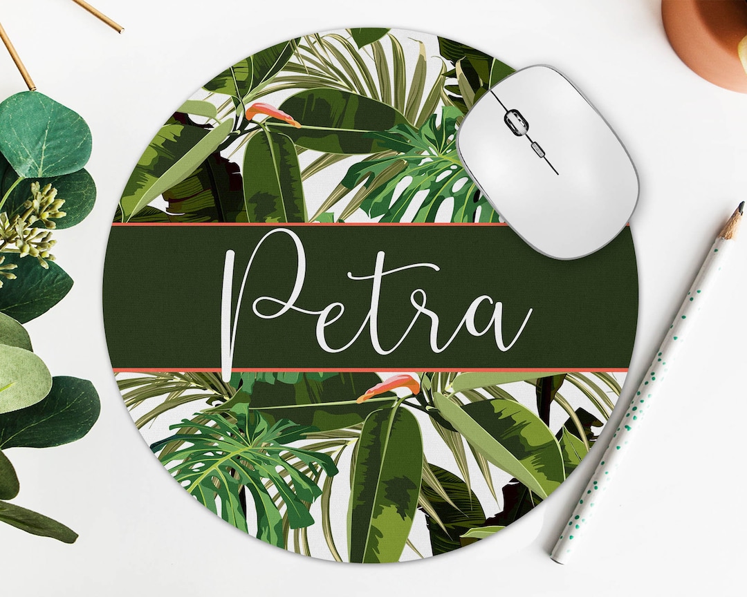 Palm Leaves Mouse Pad. Custom Tropical Mousepad | Personalized Office ...