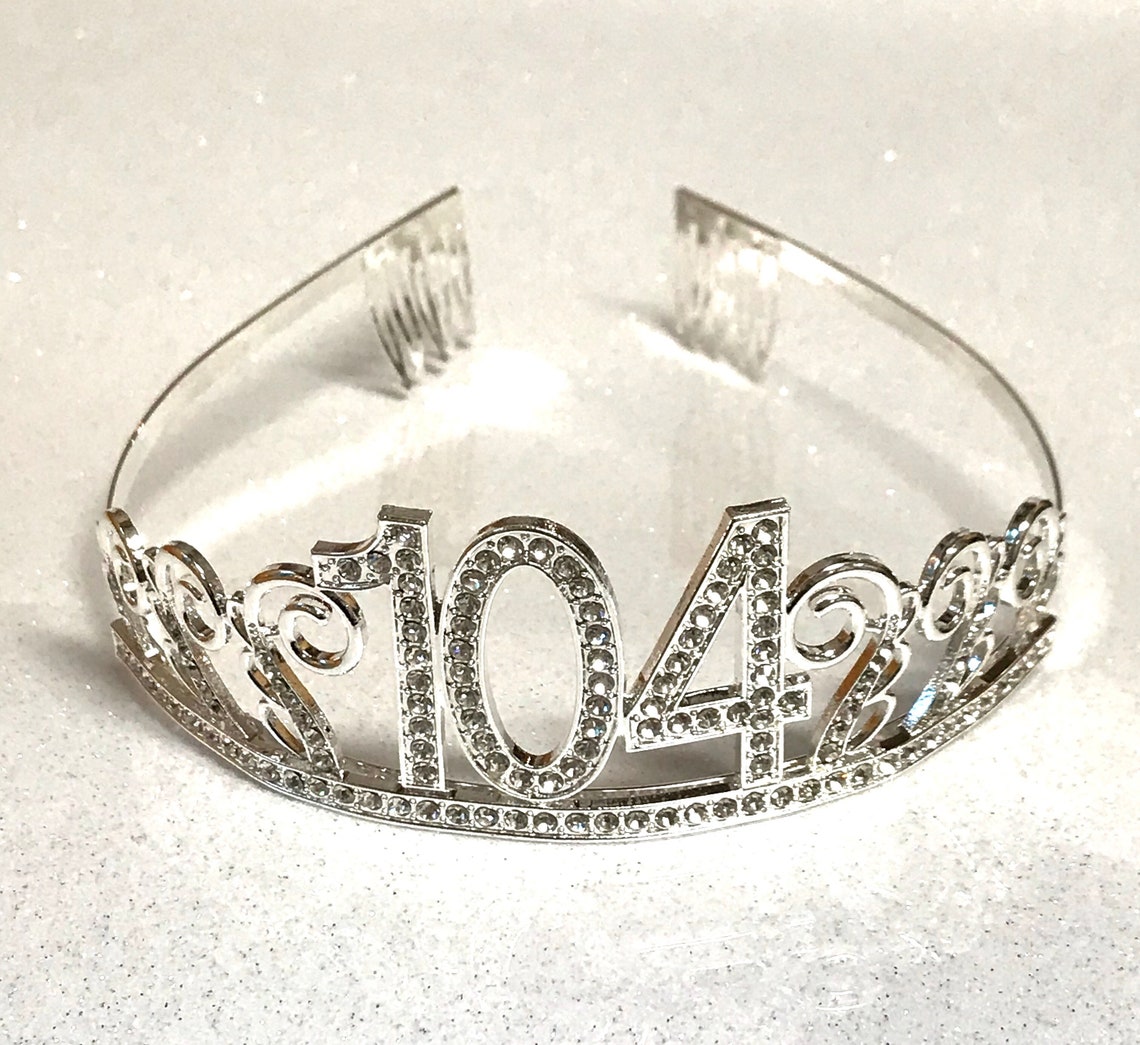 104th Birthday Tiara Birthday Headband 104 Birthday Party | Etsy