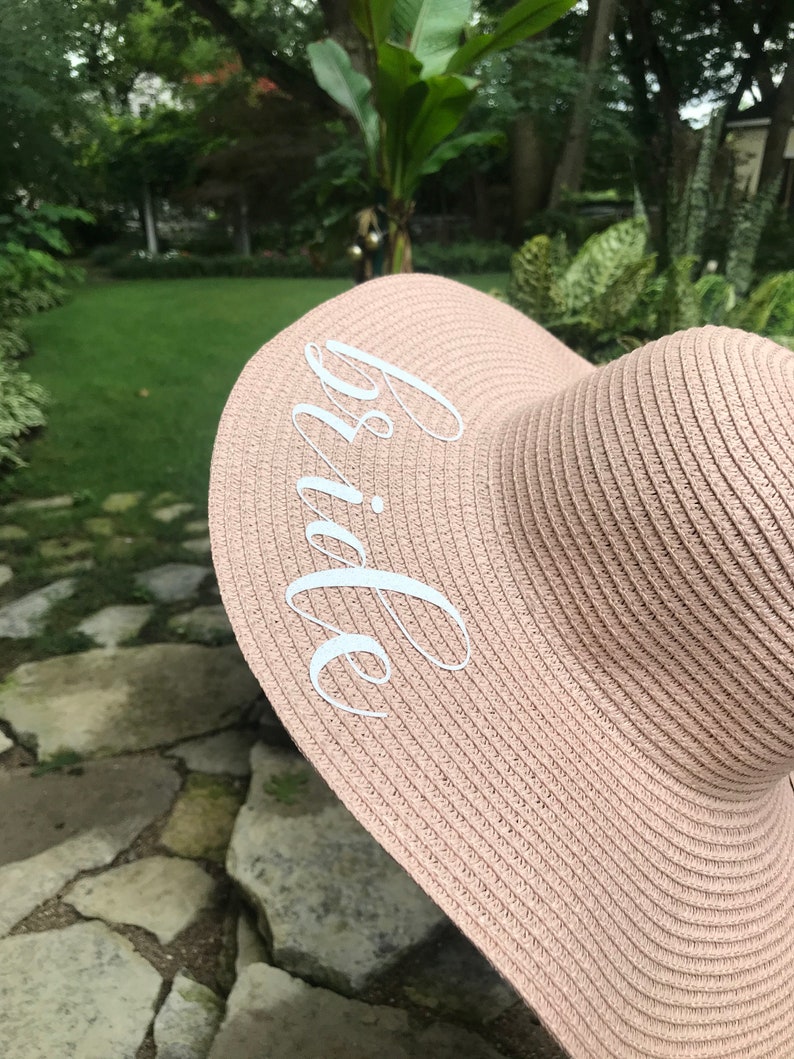Beach Party Hat / Heart Sunglasses /bachelorette Hat | Bride Beach Hat ...