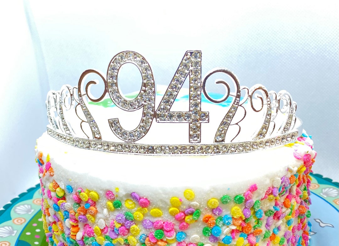 94th Birthday Tiara, 94 Birthday Headband, 94 Birthday Party Tiara, 94 ...
