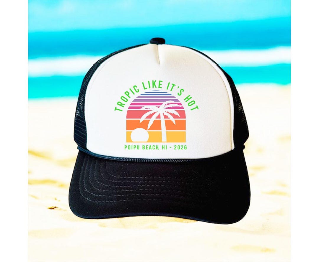 Beach Party Trucker Hats | Beach Birthday Hat | Bachelorette Favors - Etsy