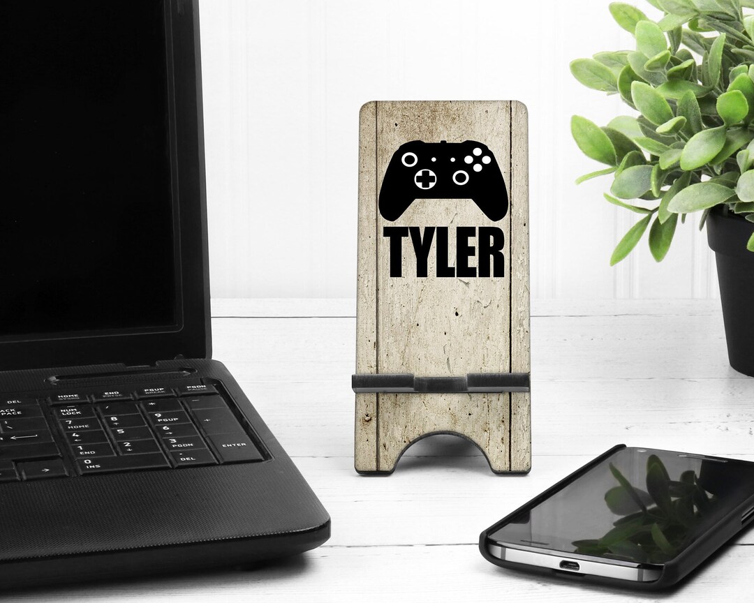 Gamer Phone Stand. Gamer Present, Gaming Gift. Custom Gamer Theme Gift ...