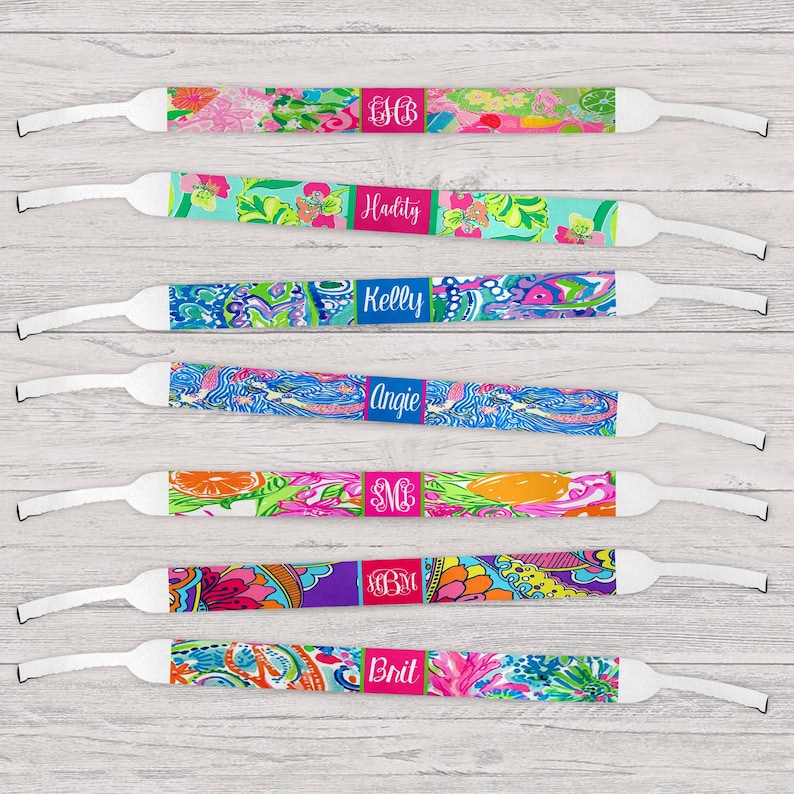 Beach Neoprene Sunglass Strap. Personalized Colorful Sunglasses Holders ...