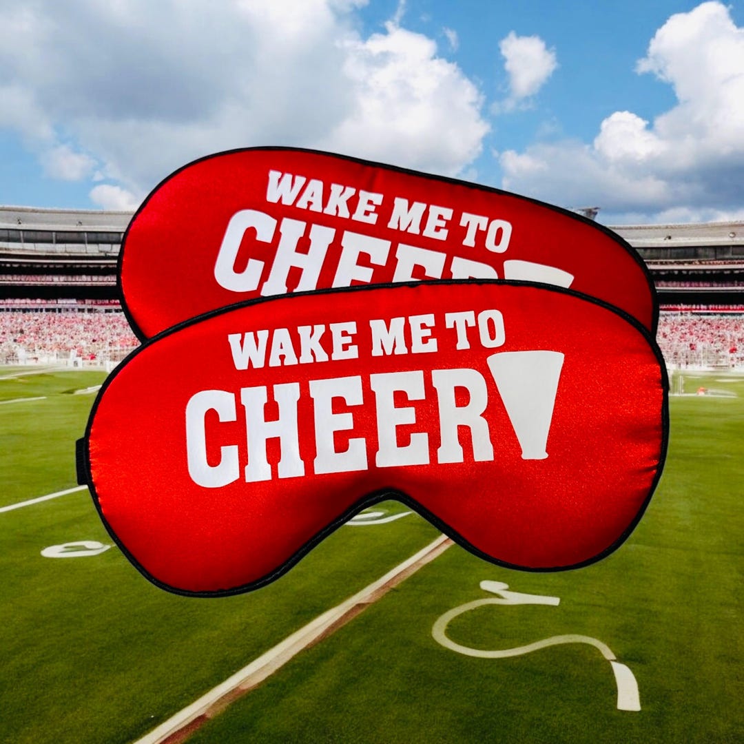 Cheer Sleep Masks! Cheer Party Favors! Cheer Coach Gift. Cheerleader ...