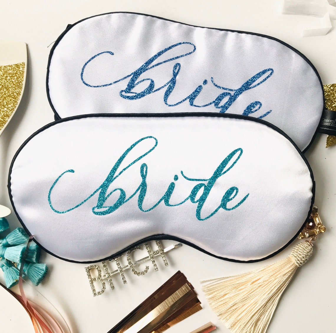 Glitter Bride Sleep Mask Great Bridal Shower Gift. Perfect - Etsy