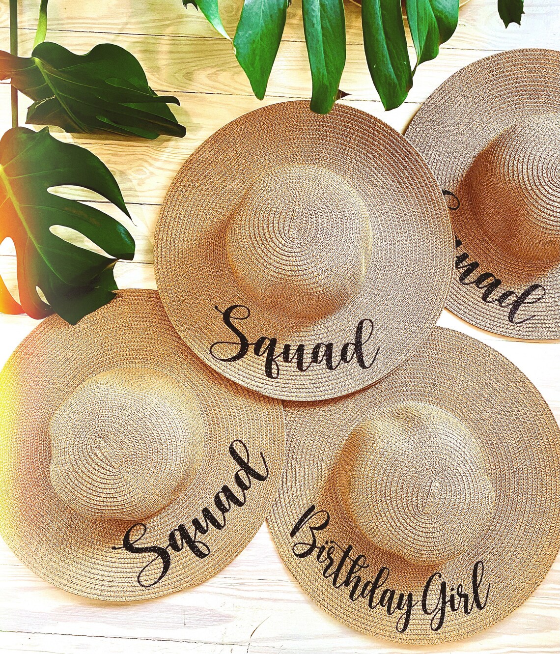 Beach Party Hat birthday Girl Beach Hat Charleston Favors | Etsy