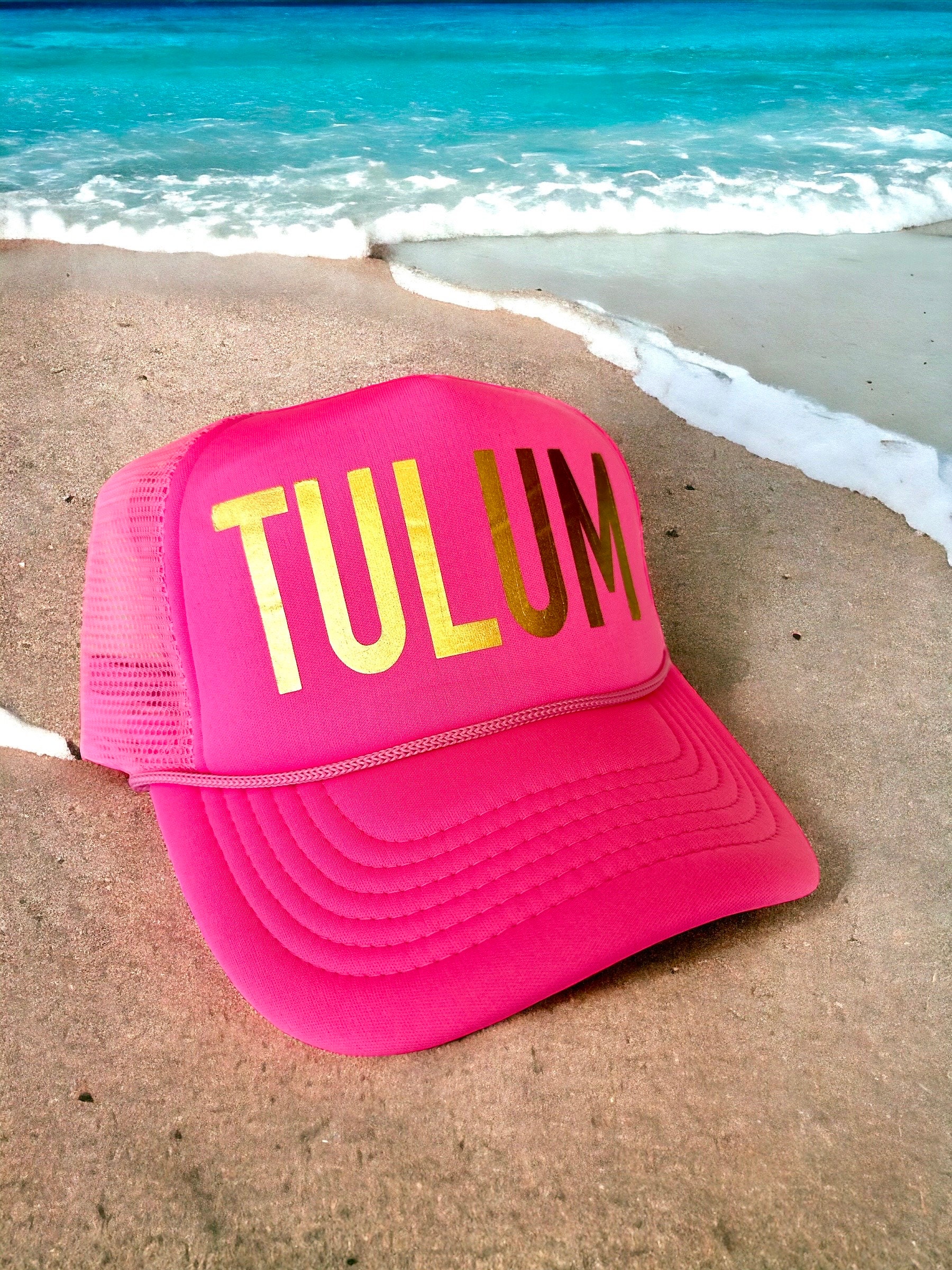Party Trucker Hats | Neon Beach Birthday Hat | Beach Bachelorette Party ...