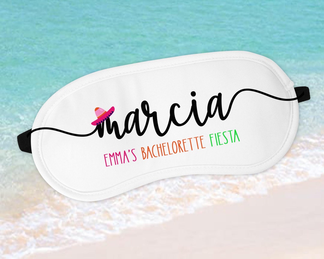 Fiesta Sleep Mask Custom Bachelorette or Birthday Party - Etsy
