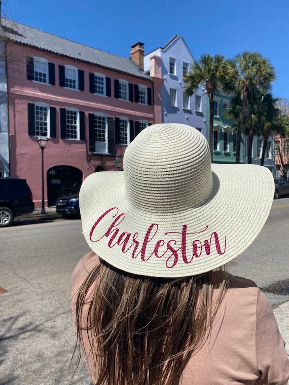 Beach Party Hat birthday Girl Beach Hat Charleston Favors | Etsy
