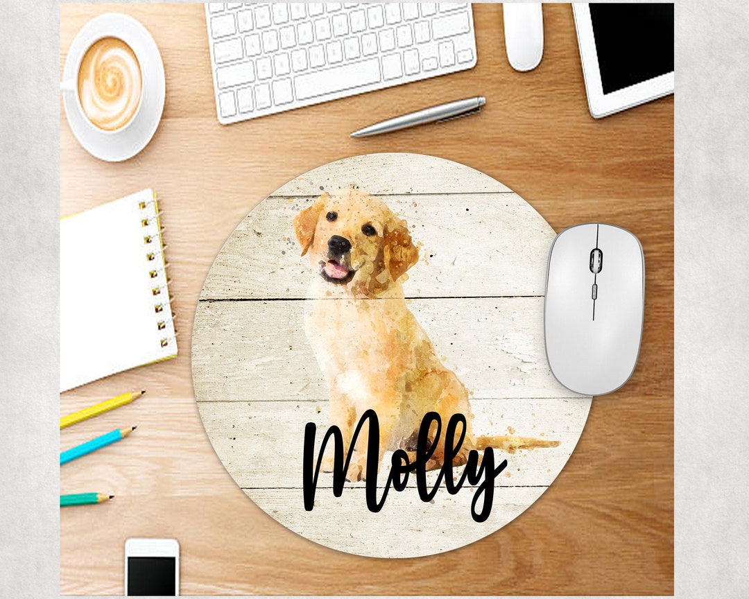 Golden Retriever Mouse Pad. Custom Golden Retriever Gift. Golden ...
