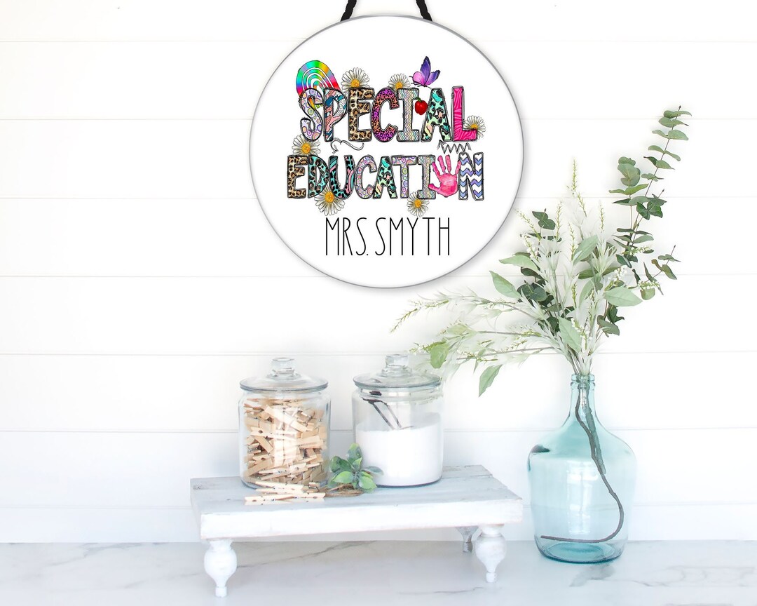 Special Education Personalized Sign. Special Education Teacher Gift ...