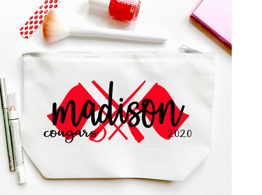 Color Guard Personalized Make up Bag. Custom Flag Core Bag. - Etsy