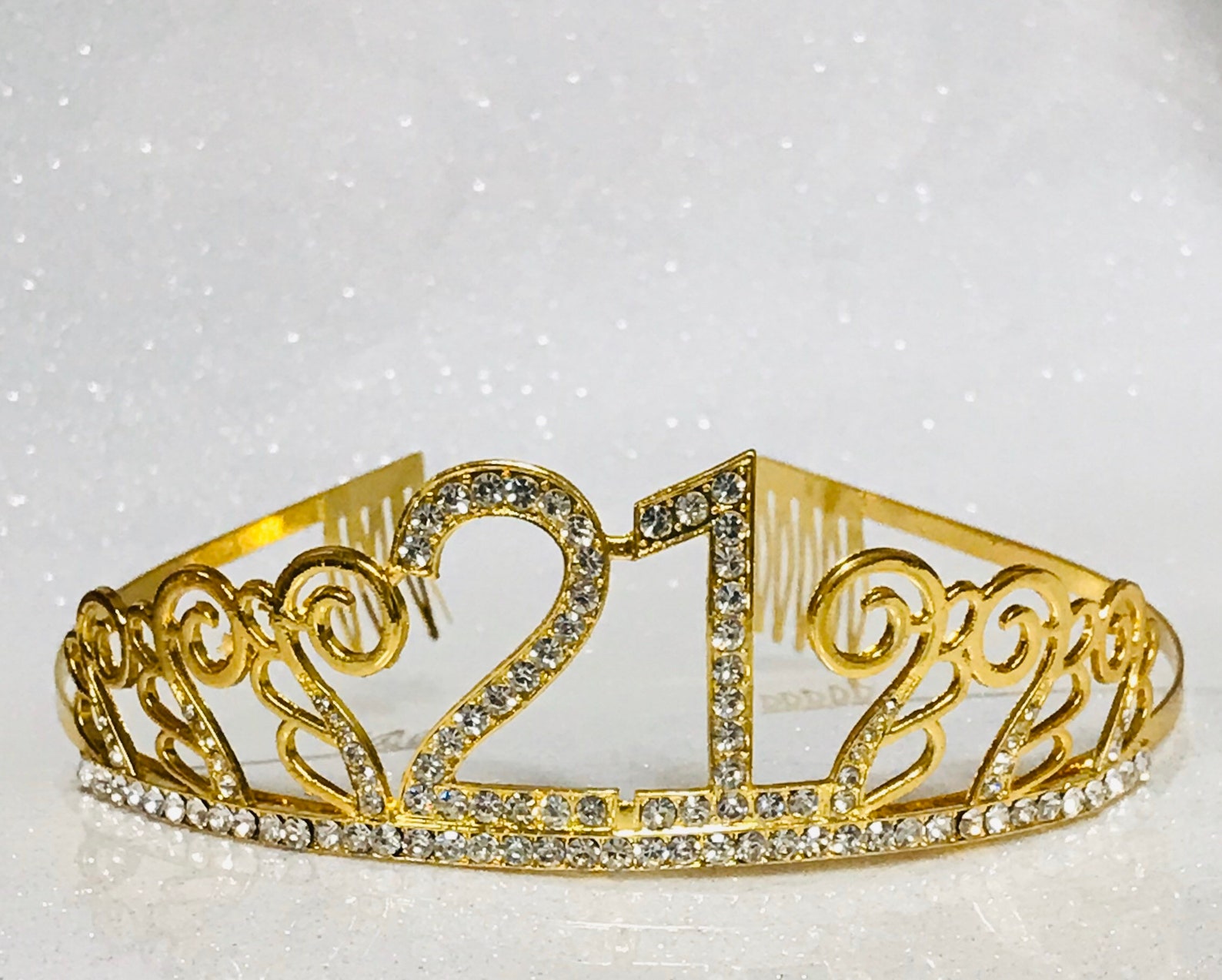 21st Birthday Tiara, Birthday Headband, 21st Birthday Party Tiara, 21 ...