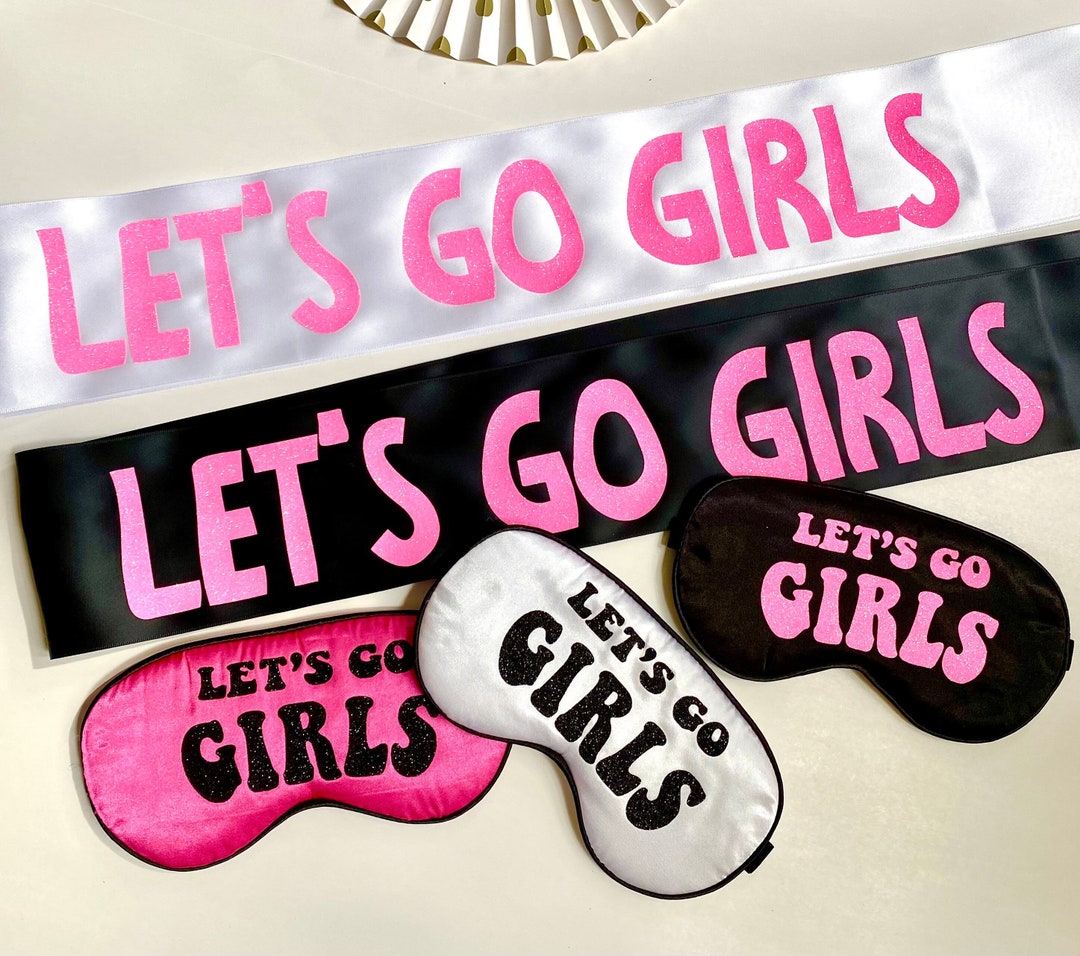 Let's Go Girls 4" Glitter Vinyl Satin Sash. Bride to Be Sash With ...