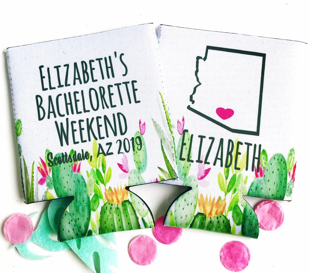 Cactus Theme Favors. Scottsdale Girls Weekend. Personalized Fiesta ...