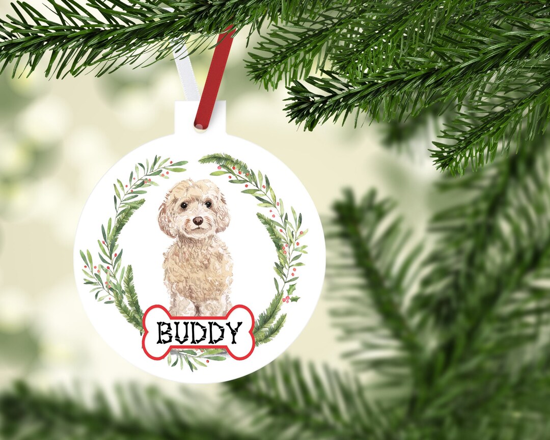 Cream Doodle Ornament. Champagne Cockerpoo! Cream Labradoodle Gift. - Etsy