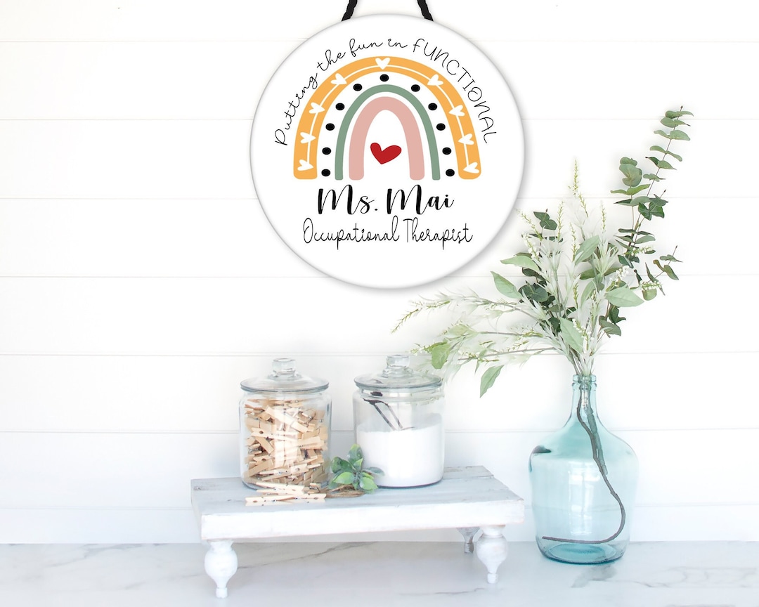 Occupational Therapist Personalized Sign. Occupational Therapist Gift ...