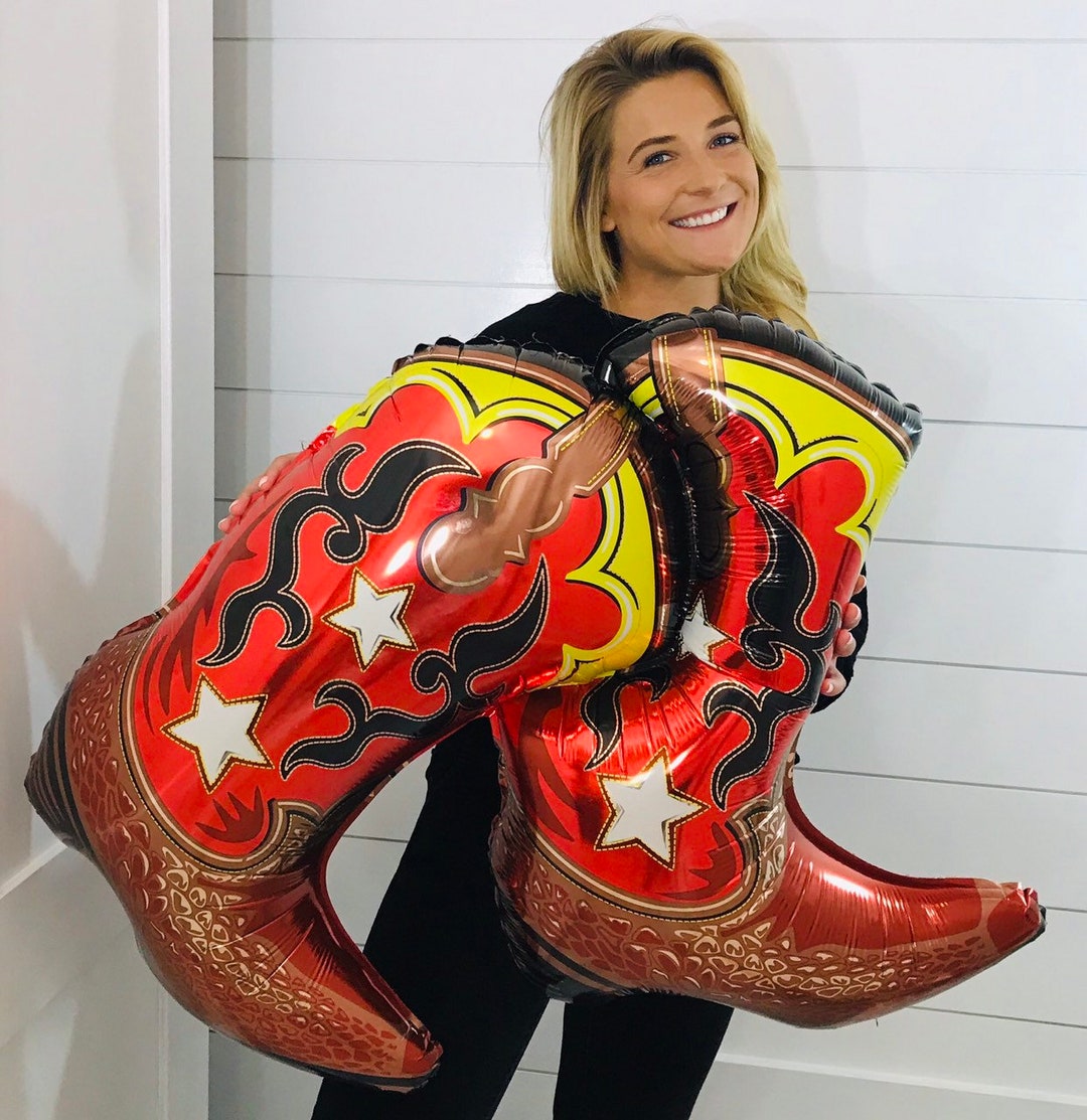 Boots Balloon | Cowboy Party Decoration | Nashville or Austin ...