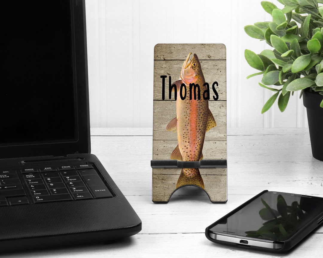 Trout Cell Phone Stand. Fish Cell Phone Stand, Fishing iPhone Dock ...
